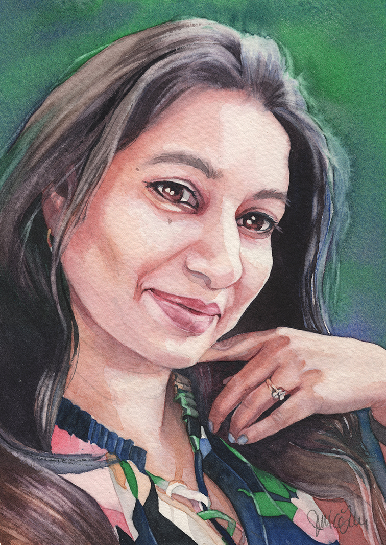 Watercolor Portraits - Jessica Lily